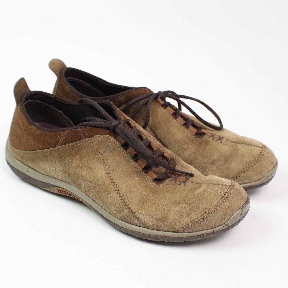 Merrell Ellipse Canteen Tan Suede Oxford Sneaker - Gem